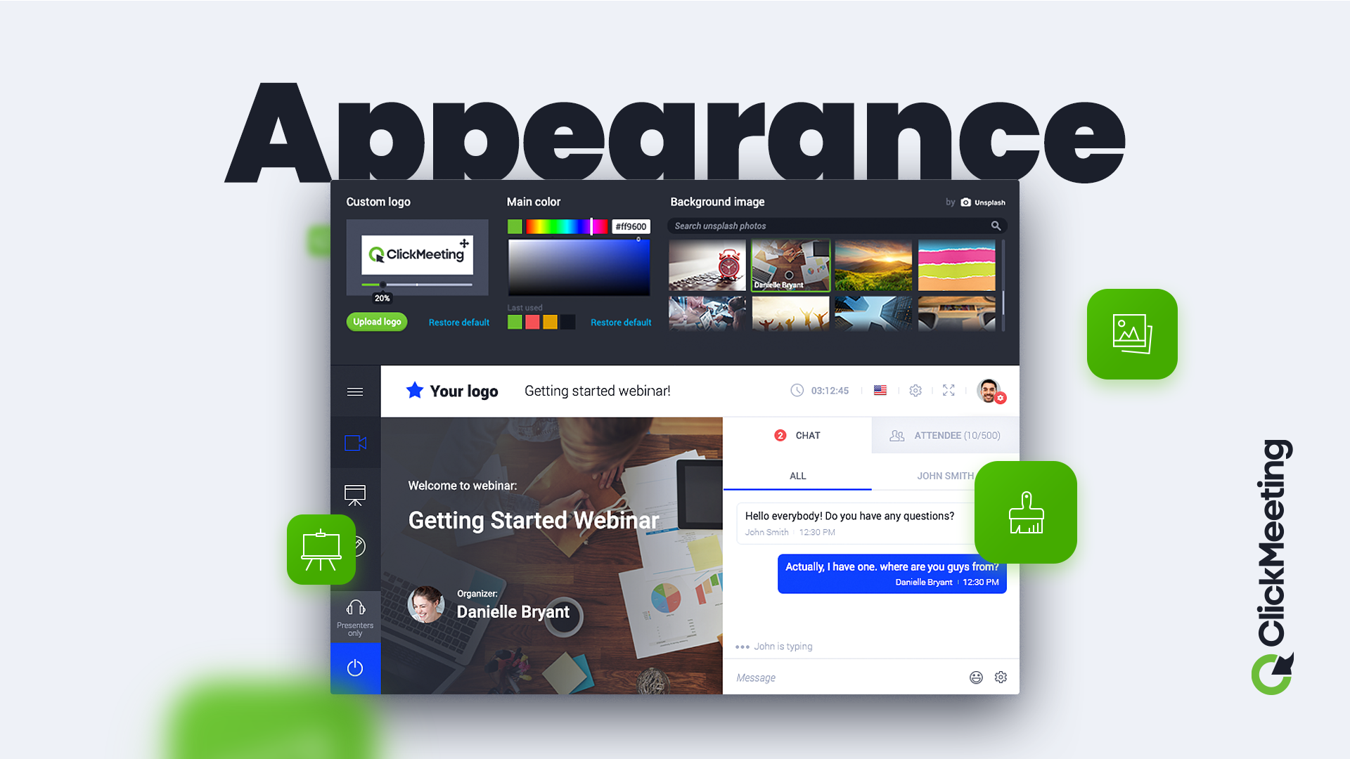 Appearance | Video Tutorial - Help Center Clickmeeting