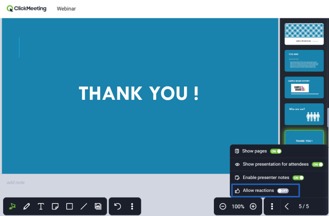 Left side menu - Help Center Clickmeeting