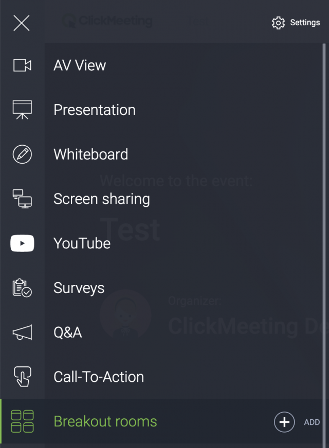Breakout rooms - Help Center Clickmeeting