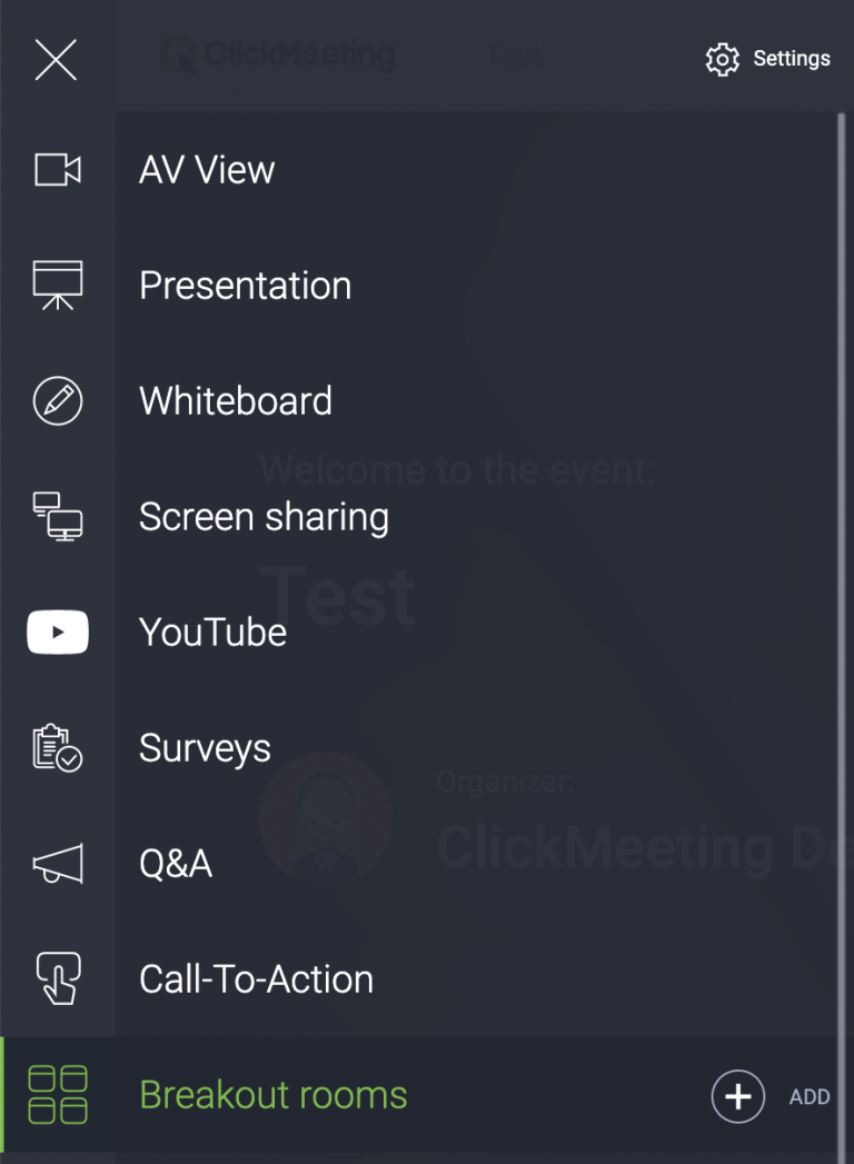 Breakout rooms - Help Center Clickmeeting