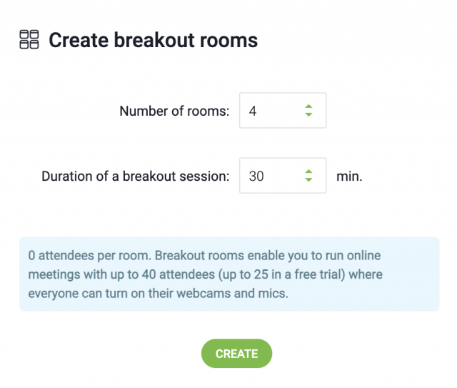 Breakout rooms - Help Center Clickmeeting