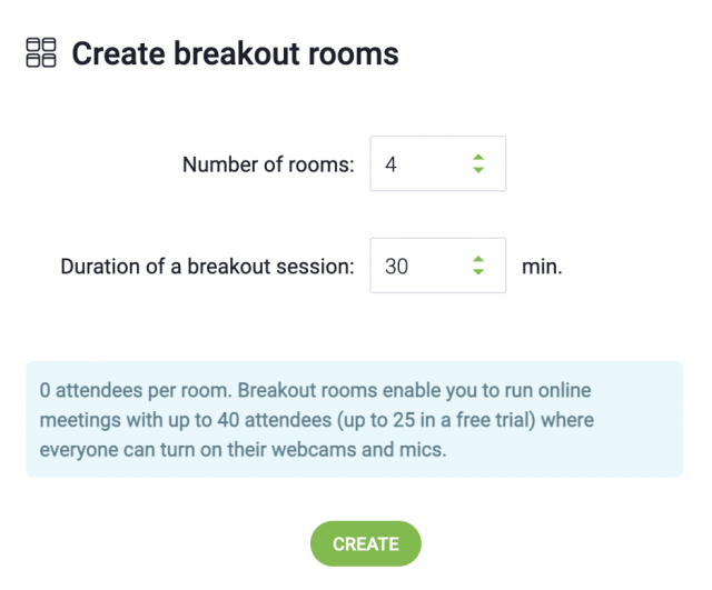 Breakout rooms - Help Center Clickmeeting