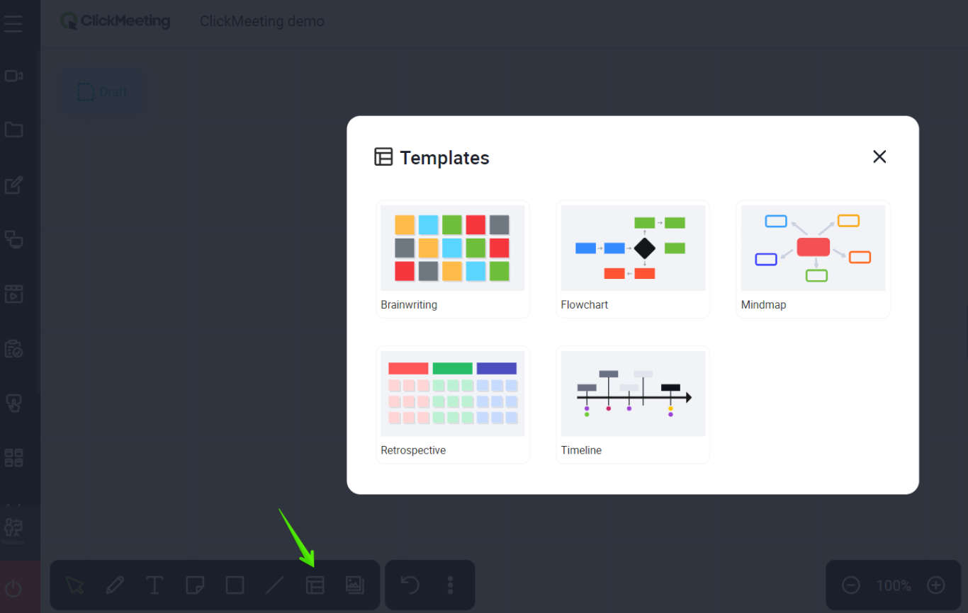 Left side menu - Help Center Clickmeeting